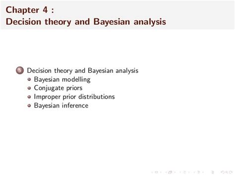 Chapter 4 Decision Theory And Bayesian Analysis