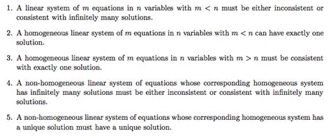 Solved A Linear System Of M Equations In N Variables With M Chegg