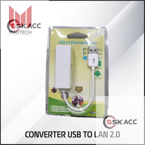 Jual Usb 2 0 To Lan Rj45 Converter Adapter Usb 2 0 Ethernet Adapter Sskacc Komputer Shopee