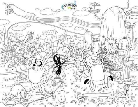 Printable Adventure Time Coloring Pages