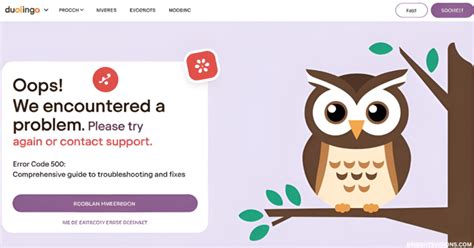 Duolingo Error Code 500 Comprehensive Guide To Troubleshooting And Fixes