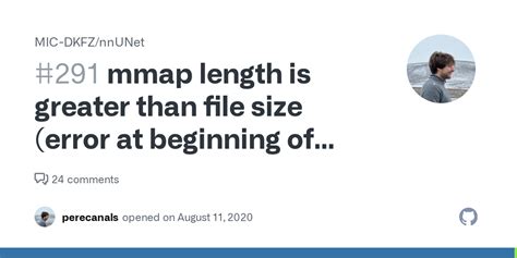 mmap length is greater than file size error at beginning of training