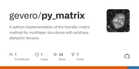 github gevero py matrix a python implementation of the transfer
