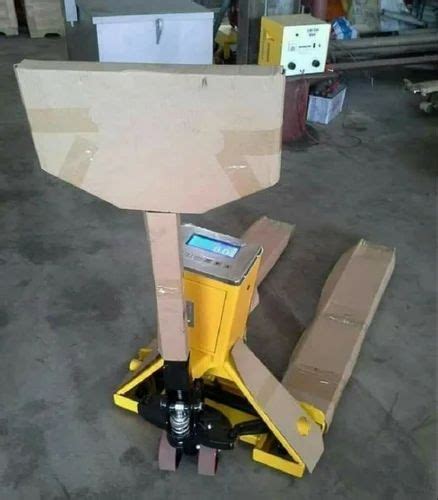 battery operated hand pallet truck weighing scale for material