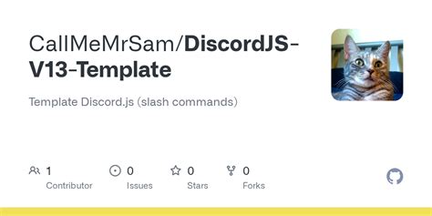 Github Callmemrsam Discordjs V Template Template Discord Js Slash Commands