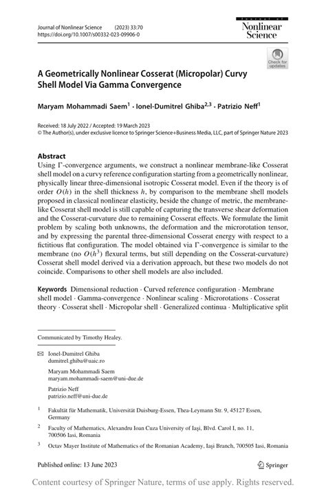 A Geometrically Nonlinear Cosserat Micropolar Curvy Shell Model Via