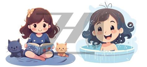 دانلود فایل لایه باز تصویر کارتونی دختر ناز دانلود رایگان فایل لایه