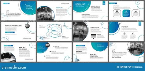 Presentation And Slide Layout Background Design Blue Gradient C Stock