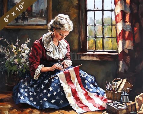 Betsy Ross And Her Flag