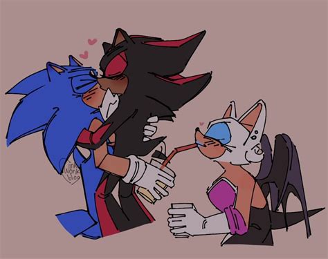 Sonic X Shadow And Rouge Kiss
