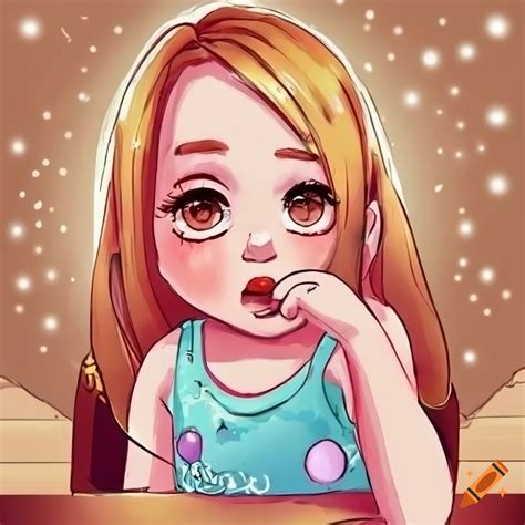 Anime Girl Looking Away Drawing