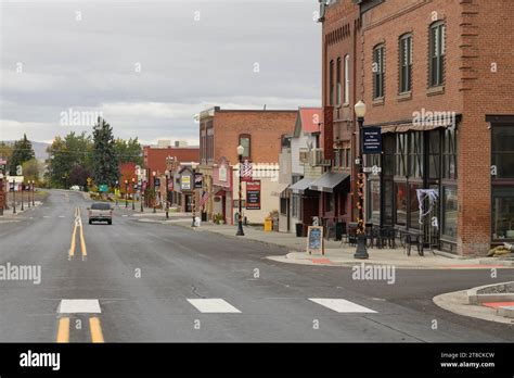 Condon Or Usa October 11 2023 Cityscape Of Main Street In Rural