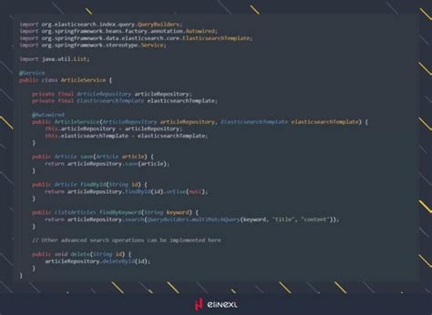 Developing A Spring Boot Application With Elasticsearch Elinext