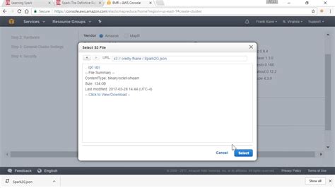 How Do I Configure Apache Spark On An Amazon Elastic Mapreduce Emr