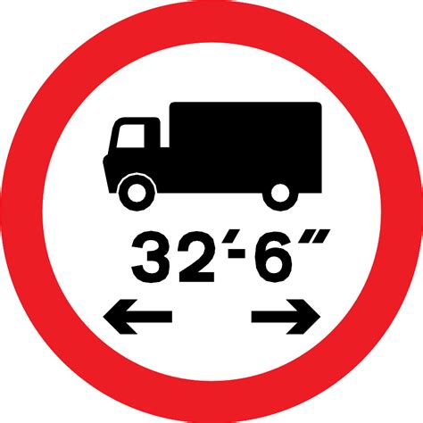 Width Restriction Imperial Standard Signs