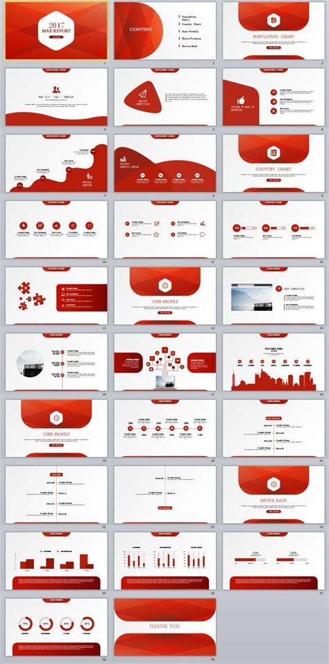 Red Slides Template