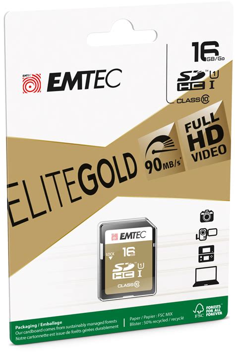 Sd Uhs I U1 Elite Gold Emtec