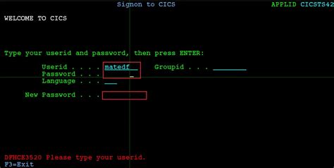 Login To Cics Region