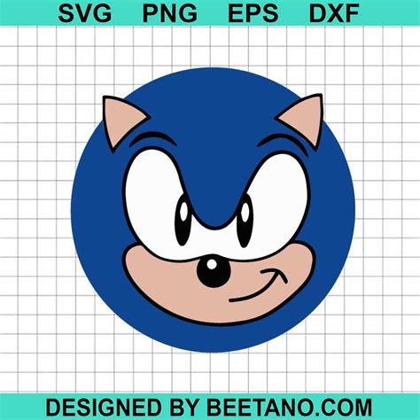 Sonic The Hedgehog Svg Sonic Face Svg Sonic Ball Svg Cartoon Svg
