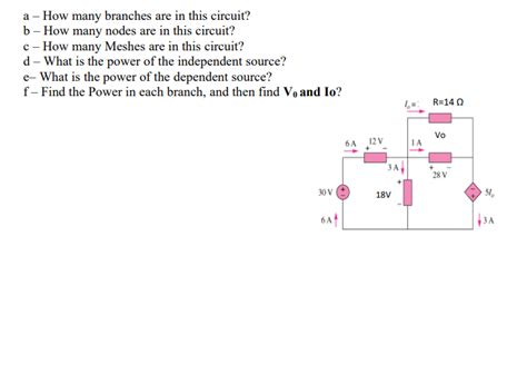 Solved A How Many Branches Are In This Circuit B How Chegg Com