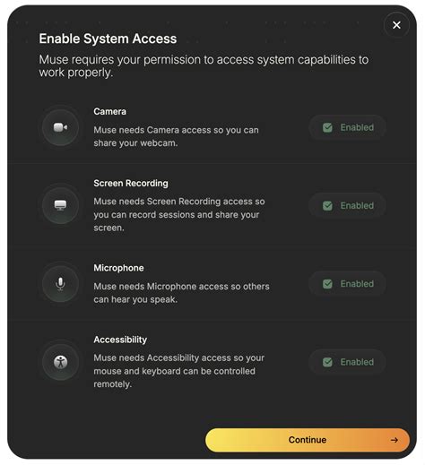 Quick Setup Mac Muse App Inc