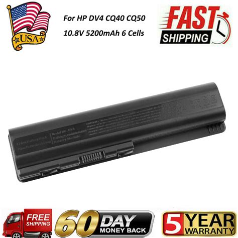 6 Cells Battery For Hp Compaq Presario Cq40 Cq45 Cq50 Cq60 Cq61 Dv4
