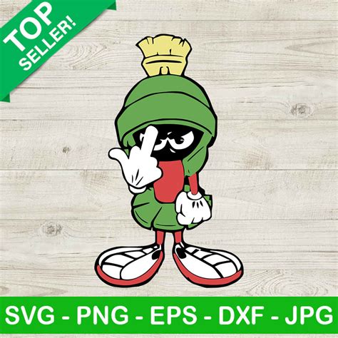 Marvin The Martian Svg Marvin Martian Middle Finger Svg Cartoon Svg