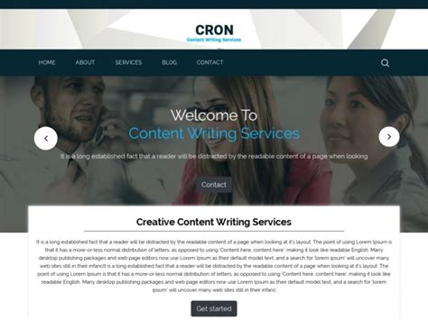 Free Htmlcss Template Cron Free Html Templates Free Css Templates