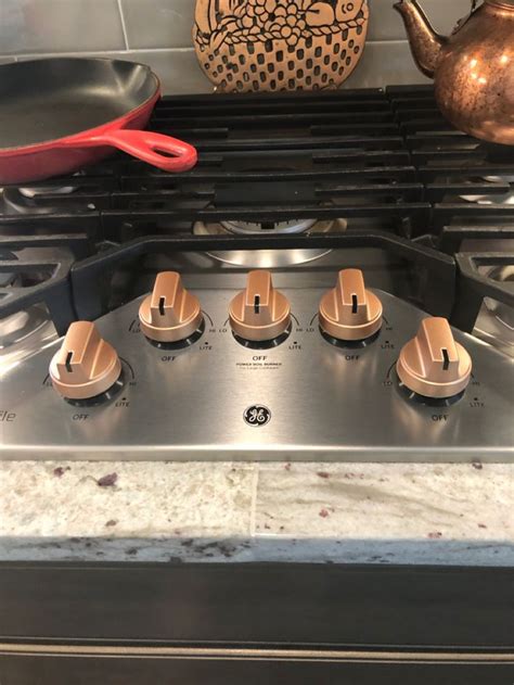 Painted Cooktop Knobs For Ge Cafe Look