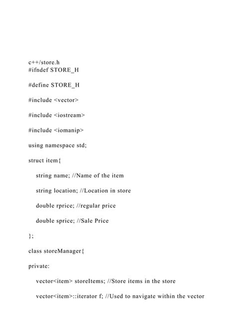 Cmaincppinclude Iostreaminclude Storehincluddocx