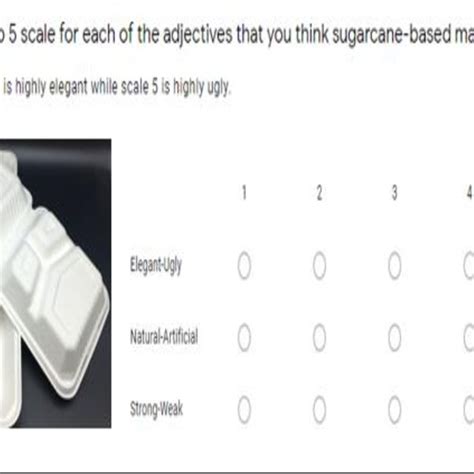5 Point Semantic Differential Scale Of Affective Values For Each Download Scientific Diagram