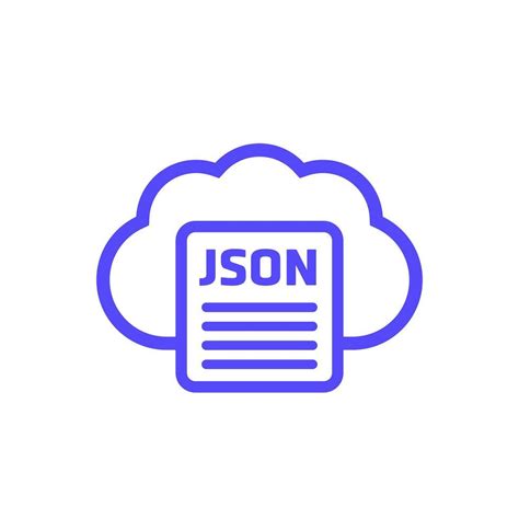 Json File Document In A Cloud Icon 28533166 Vector Art At Vecteezy