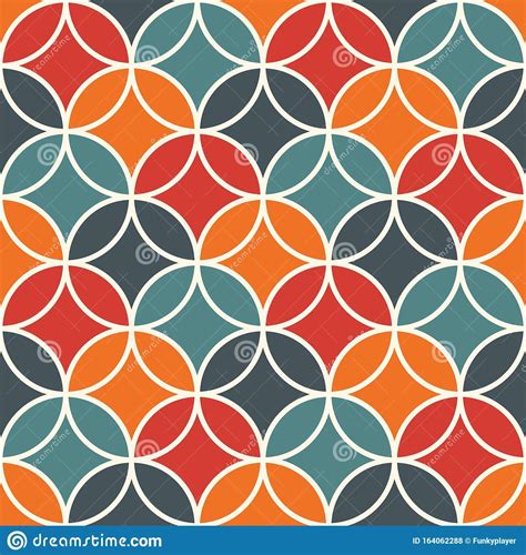 abstract overlapping circles pattern