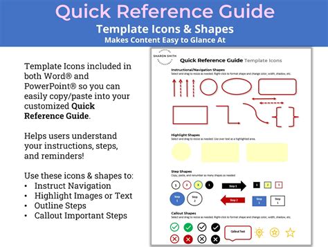 Quick Reference Guide Templates Visual How To Instructions For