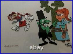 Jay Ward Signed Scene Cel Dudley Do Right Very Rare Rare Warner Bros