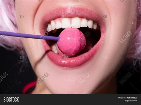 Sensual Red Lips Candy Image And Photo Free Trial Bigstock