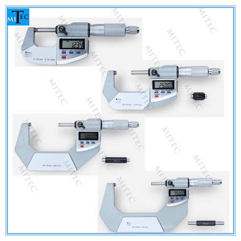 Measuring Tools Coolant Proof Ip65 Digital Outside Digital Micrometer 0 1 Digital Micrometer