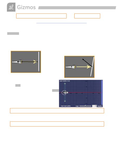 Laser Reflection Se Name Date 11 16 Student Exploration Laser