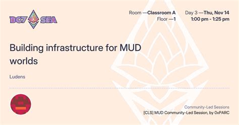 building infrastructure for mud worlds devcon sea