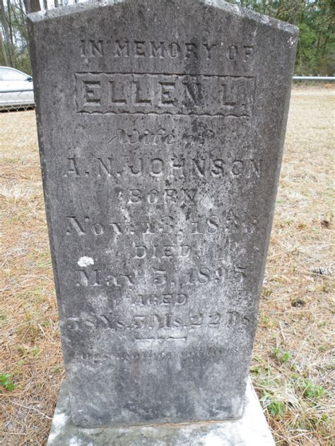 Ellen Lemar Herring Johnson 1836 1895 Homenaje De Find A Grave