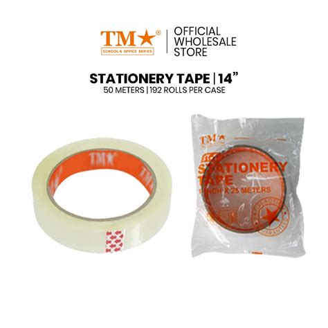 Tm 192 Rolls Stationery Tape 1 Inch X 100 Meters St 100 Shopee