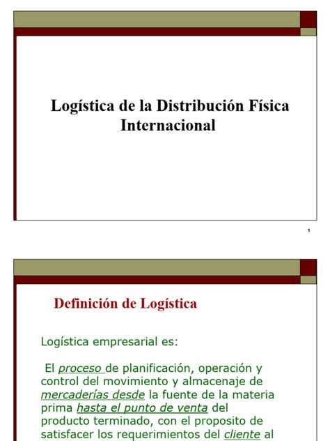 Logistica Distrb Fisica Pdf Logística Economias