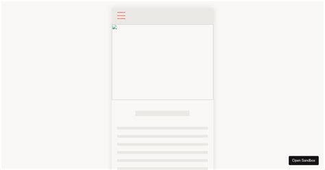 Michalica React Mobile Menu Codesandbox