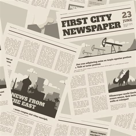 Newspaper Collage Vector Art Icons And Graphics For Free Download