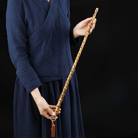 竹鞭教鞭实心竹竹条家用创意手持戒尺教师专用教学棍把玩指挥棒 虎窝淘