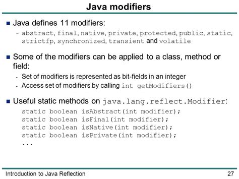 introduction to java reflection ppt video online download