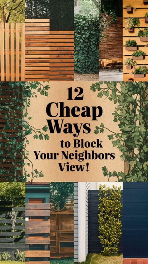 12 Cheap Ways To Block Neighbors View Backyard Privacy Privacy