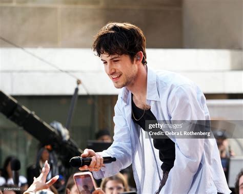 Dylan Minnette Of Wallows At Rockefeller Plaza On May 24 2024 In New