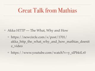 Akka Routes Streams With Scala PPT