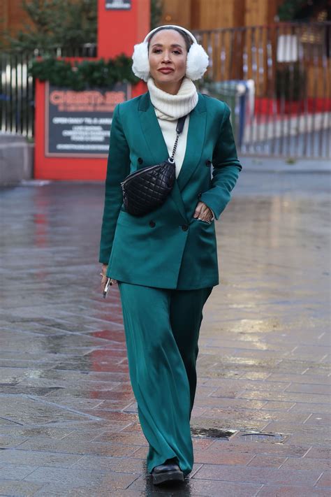 Myleene Klass Global Studios 16th December 2022 Satiny